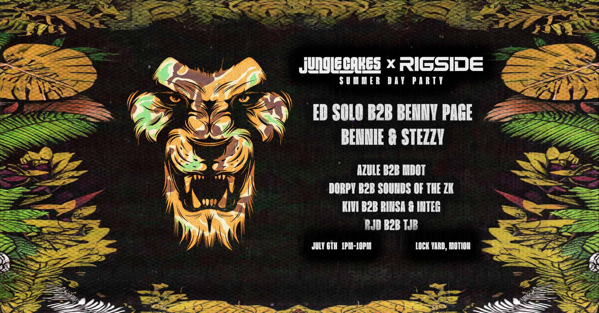 RIGSIDE x Jungle Cakes Summer Day Party + Euros 2024 - Motion Bristol